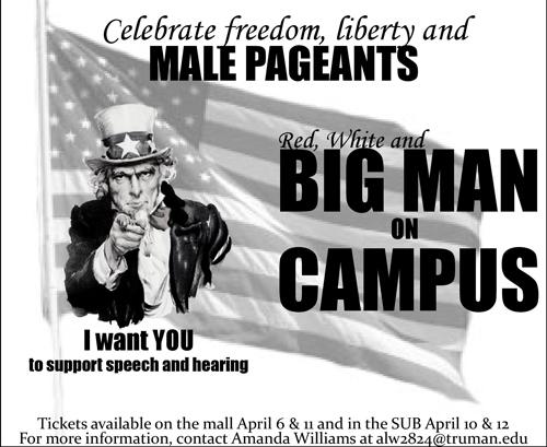 Big Man on Campus Male Beauty Pageant - Vol. 16, No. 28 - April 10 ...